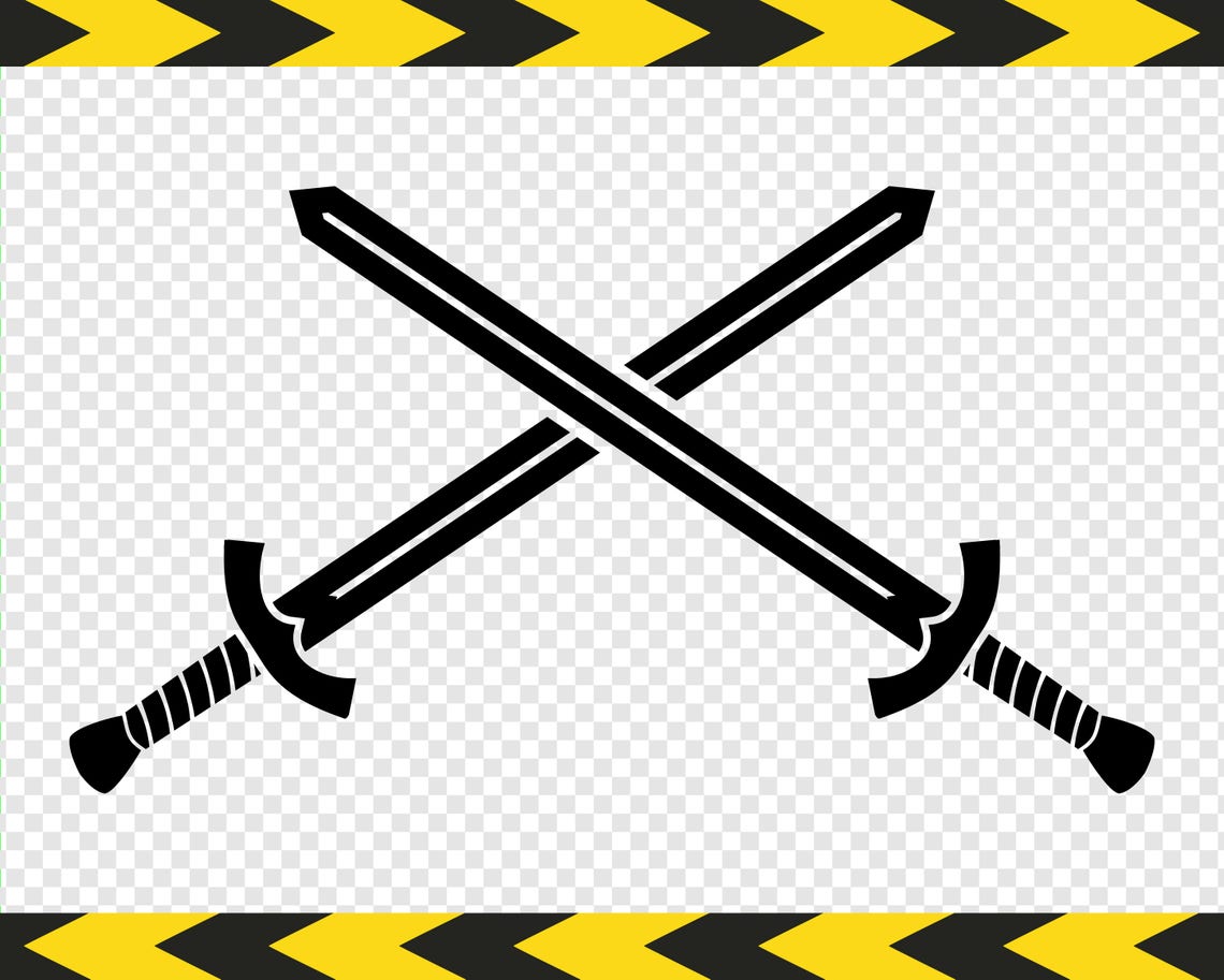 Crossed Swords SVG Clipart Scrapbook Png Dxf Pdf Files | Etsy