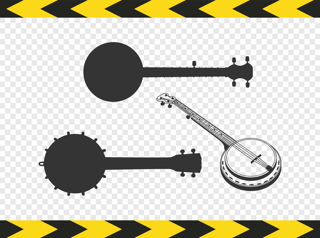 Banjo SVG DIY Car Decal Stickers Clipart Silhouette Pictures Cut Files ...