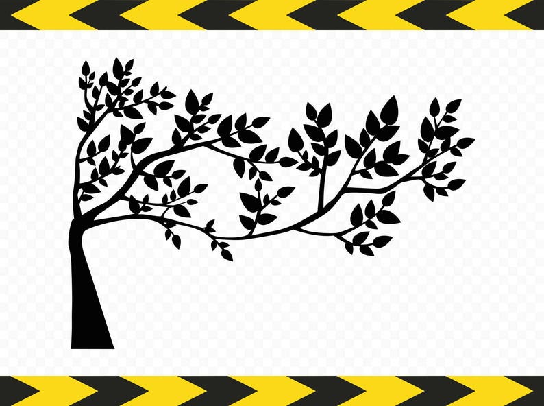 Tree SVG Clipart DIY Decor Wall Decal Scrapbook Dxf Pdf Png Cut Files ...