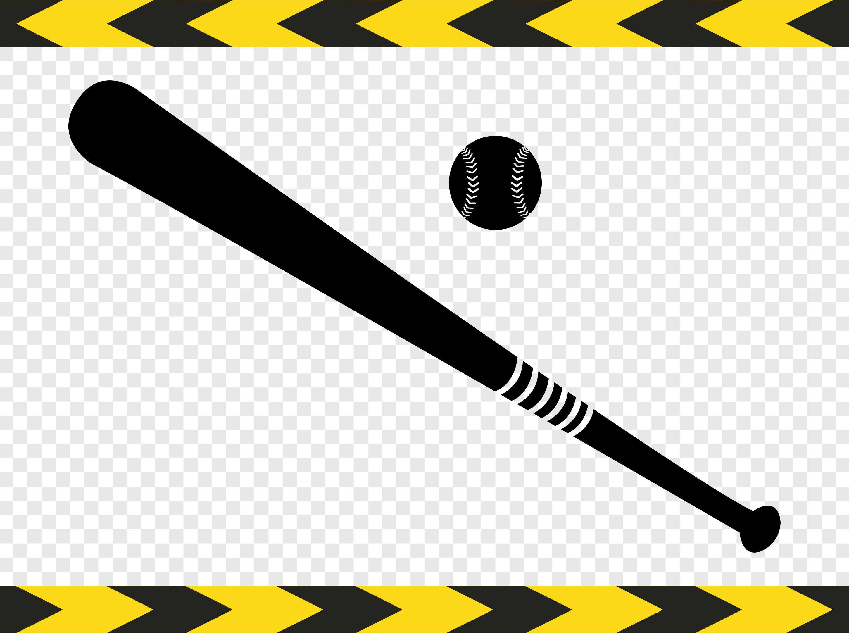 Softball Ball And Bat Clipart