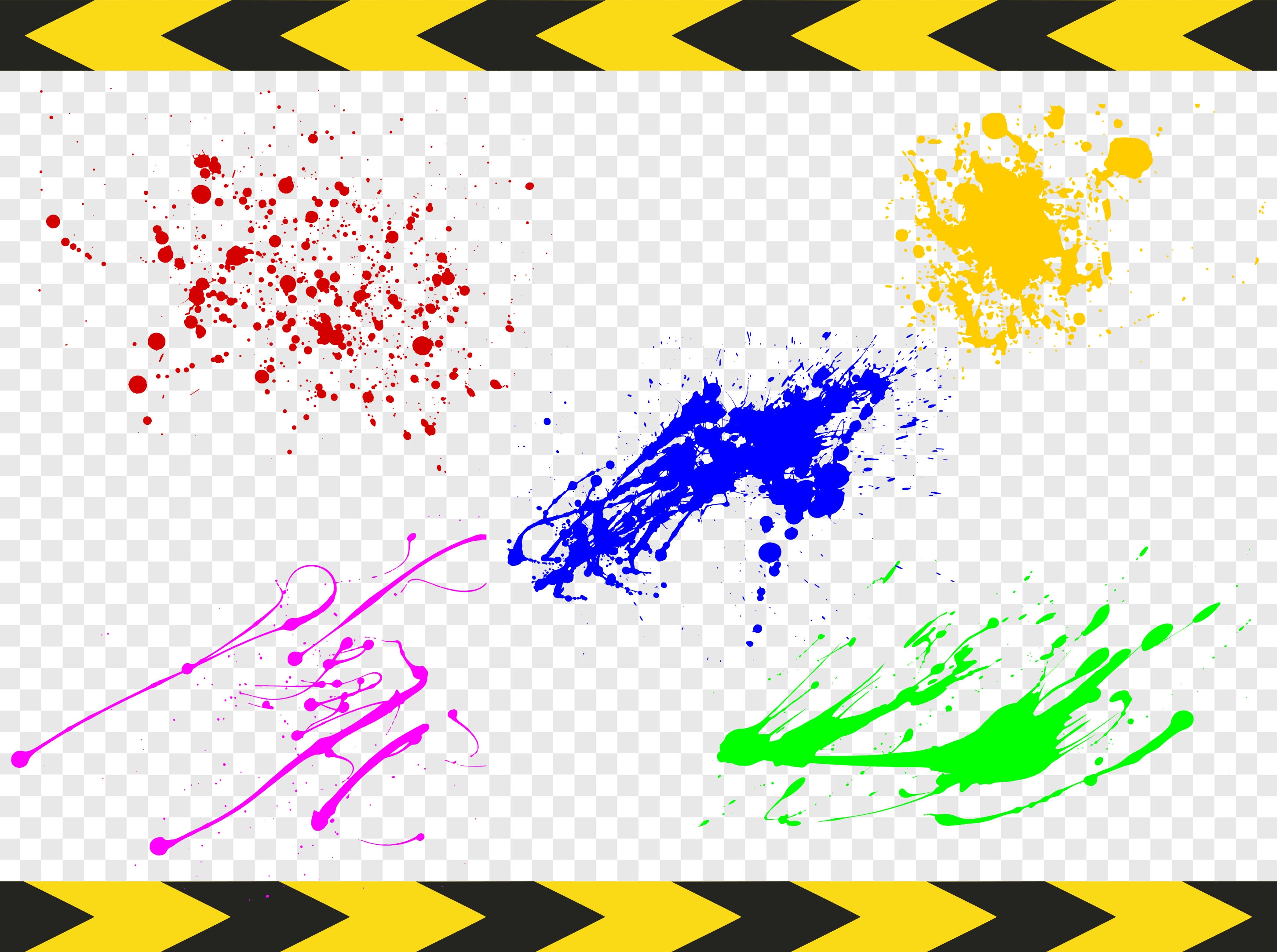Paint Splatter SVG Bundle Splash Cut Files for Cricut Silhouette ...