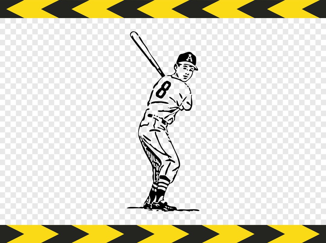 Baseball Player SVG Designs Dxf Pdf Png Files Shirt Decal Prints ...