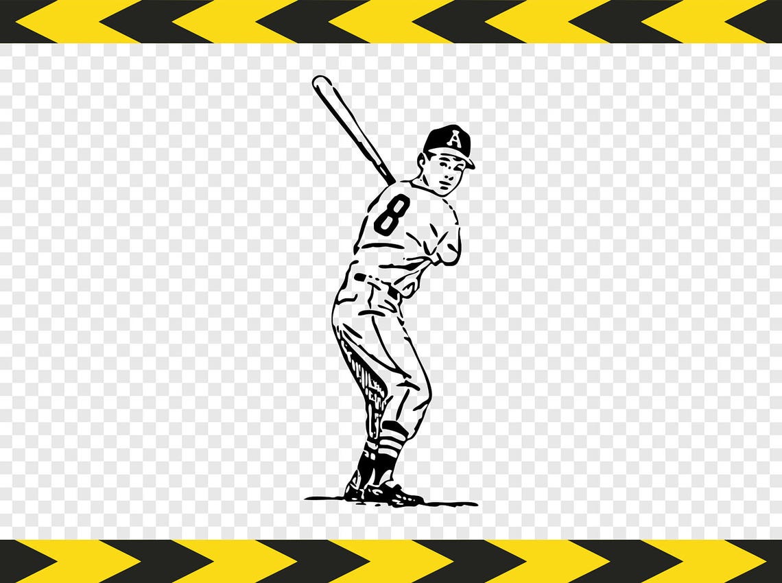 Baseball Player SVG Designs Dxf Pdf Png Files Shirt Decal - Etsy