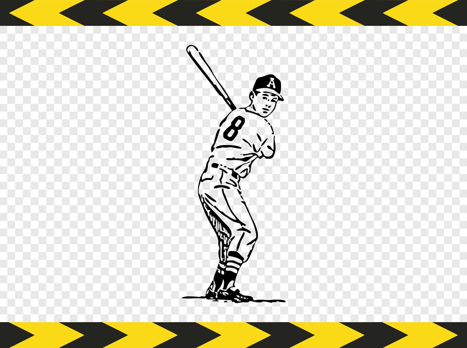 Baseball Player SVG Designs Dxf Pdf Png Files Shirt Decal - Etsy