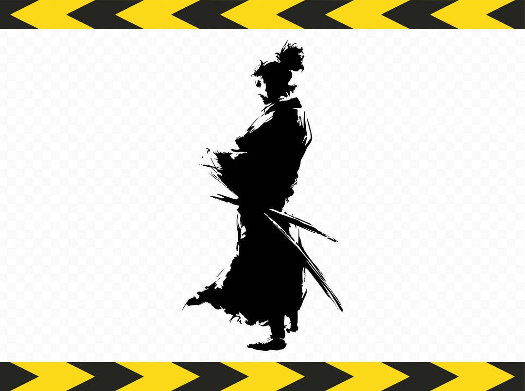 Printable Samurai Art Vinyl Decal Wall Clipart SVG DXF PDF Png - Etsy
