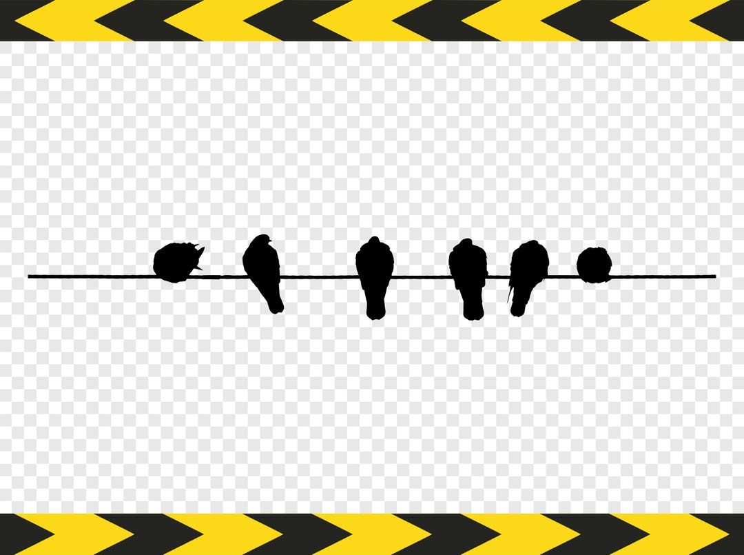 Birds on a Wire SVG Decal Printable Silhouette Pictures Cricut Designs ...