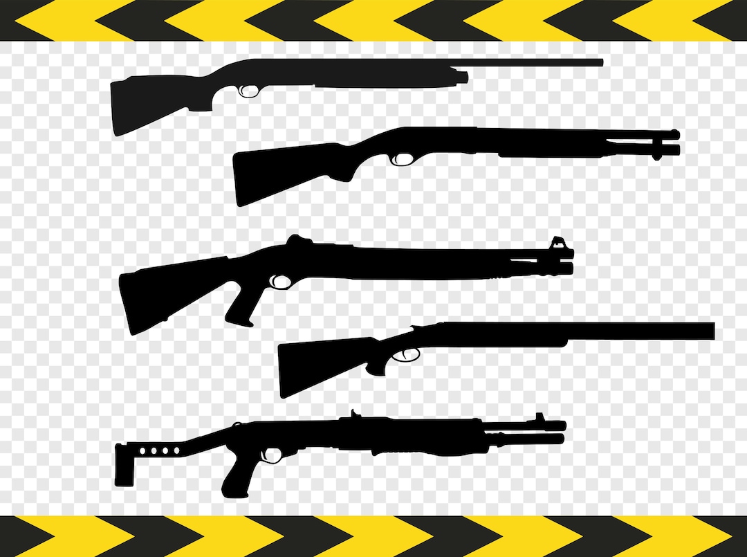 Shotgun SVG Silhouette Bundle Clipart Sure Cuts a Lot Cricut Dxf Pdf ...