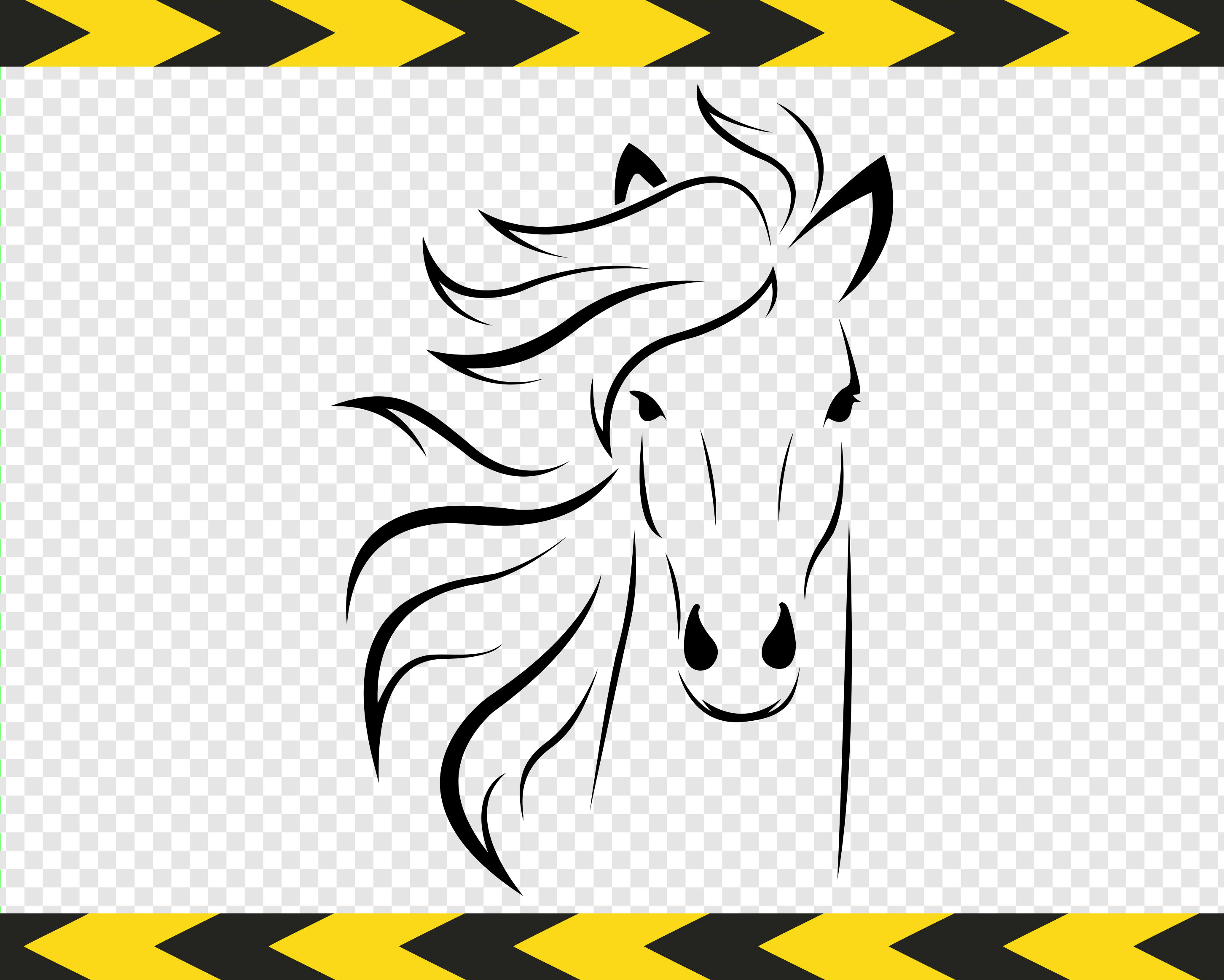 Horse Head SVG Dxf Cut Files for Cricut Silhouette Decal Print - Etsy