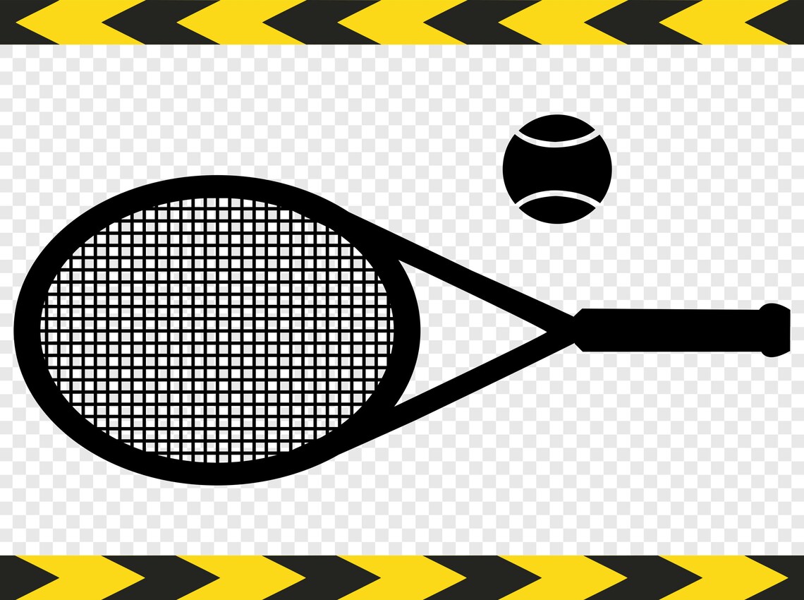 Tennis Ball Rocket Racquet SVG Clip Art Clipart Scan N Cut - Etsy