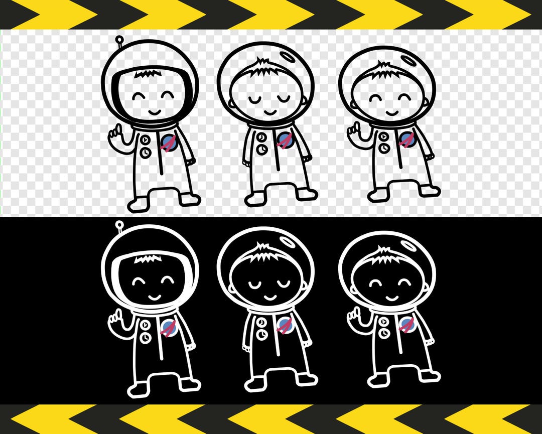 Baby Astronaut Svg NASA Clipart DIY Decal Cut Files for Cricut Dxf Pdf ...