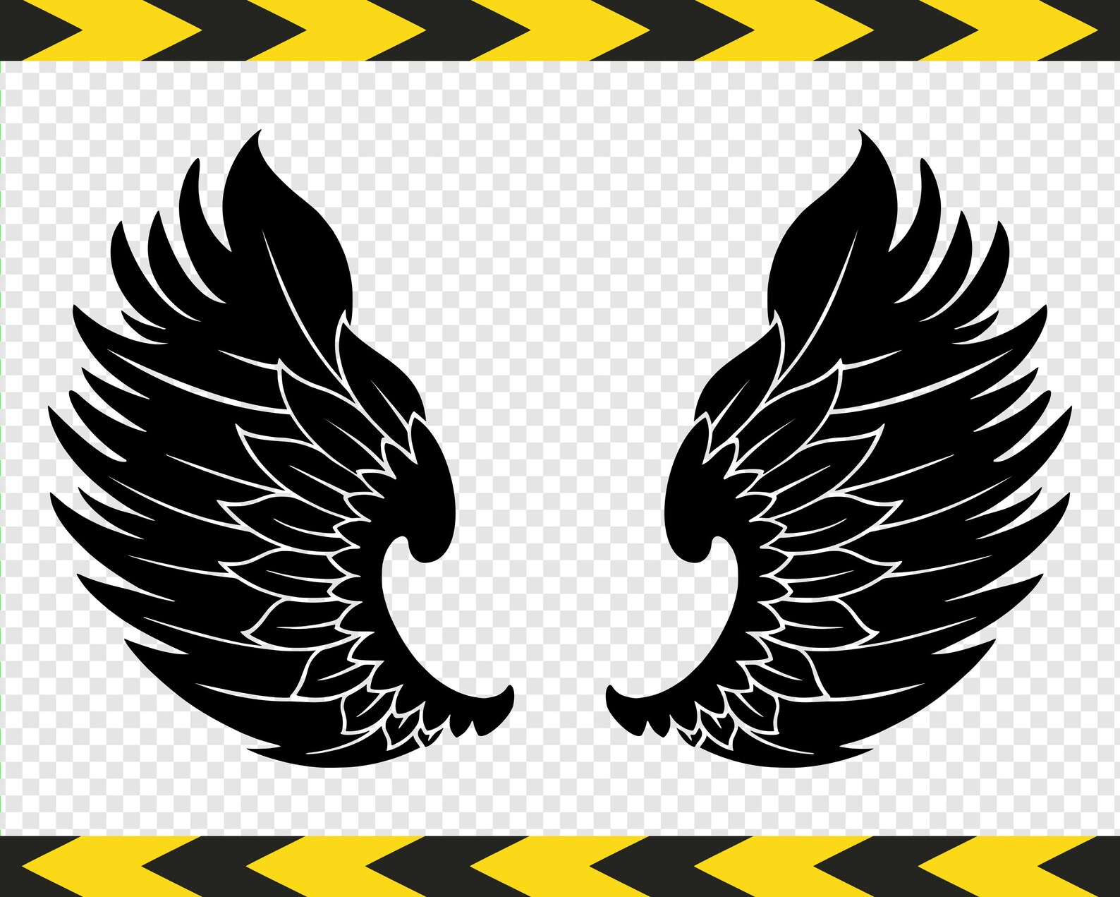 SVG Cut Files for Cricut Angel Wings Clipart DXF PDF Png - Etsy