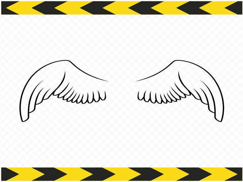 Angel Wings SVG Cut Files for Cricut Silhouette DXF PDF Png - Etsy Israel