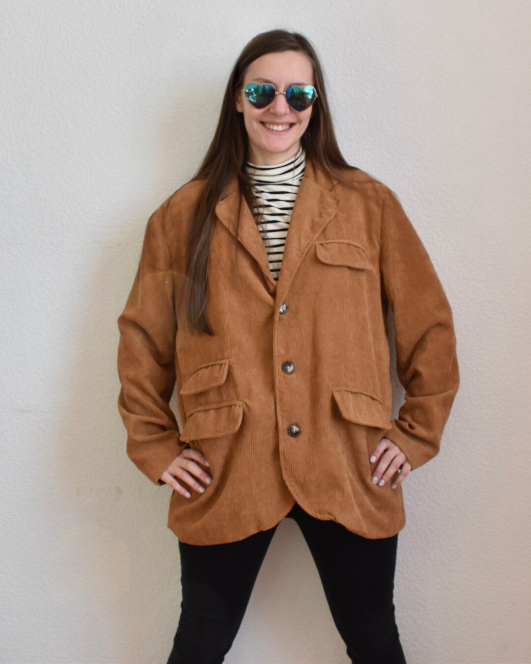 Vintage Velvet Jacket Mens Jacket Corduroy Vintage Beige Classic Jacket ...