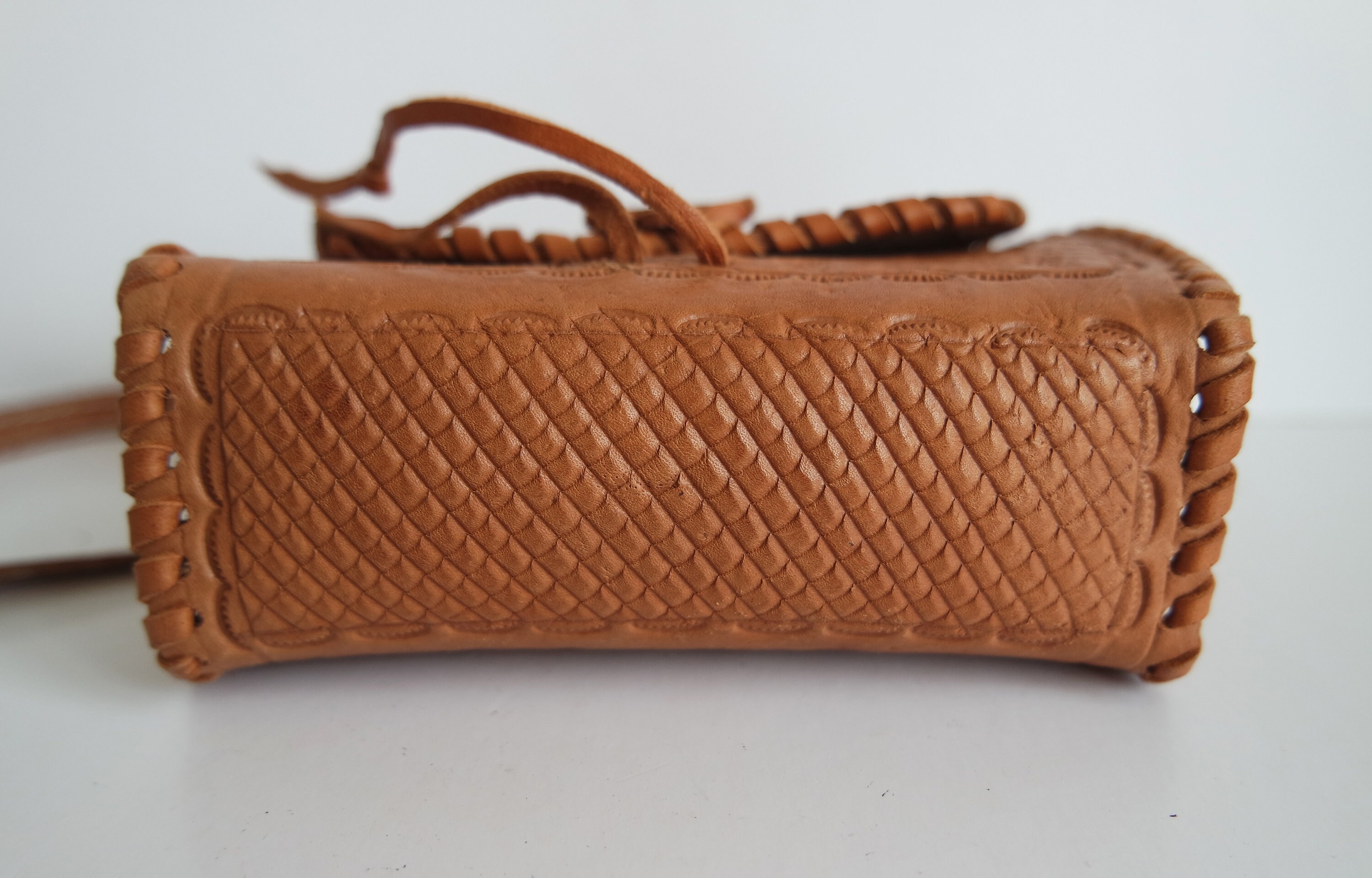 Vintage Brown Genuine Leather Small Messenger Bag Crossbody Bag Clutch ...