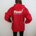 Puma Jacket Red Vintage Puma Red Sport Jacket Hooded Puma Windbreaker ...