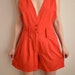 Vintage Orange Shorts Jumpsuit, Sexy Orange Jumpsuit, Orange Romper ...