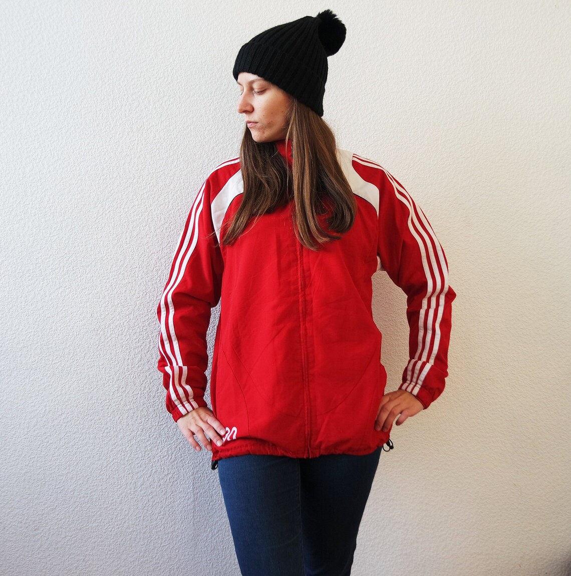 ADIDAS Jacket Red Vintage Adidas Red Sport Jacket Adidas - Etsy