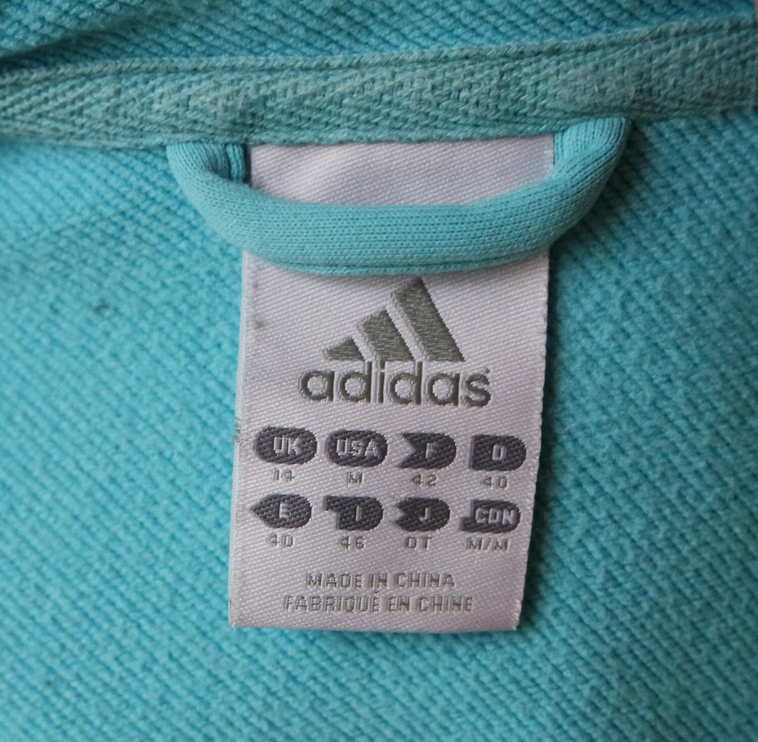 Blue ADIDAS Jacket Sport Tracking Jacket Light Blue Adidas Activewear ...