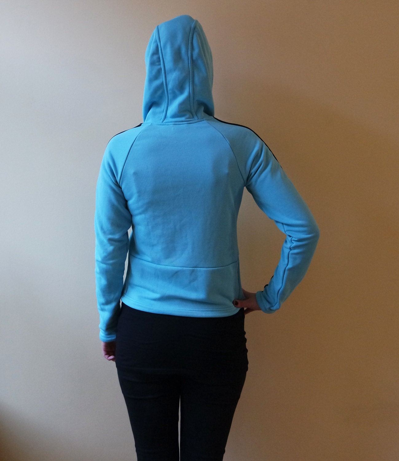 Blue ADIDAS Jacket Sport Tracking Jacket Light Blue Adidas Activewear ...