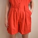 Vintage Orange Shorts Jumpsuit, Sexy Orange Jumpsuit, Orange Romper ...
