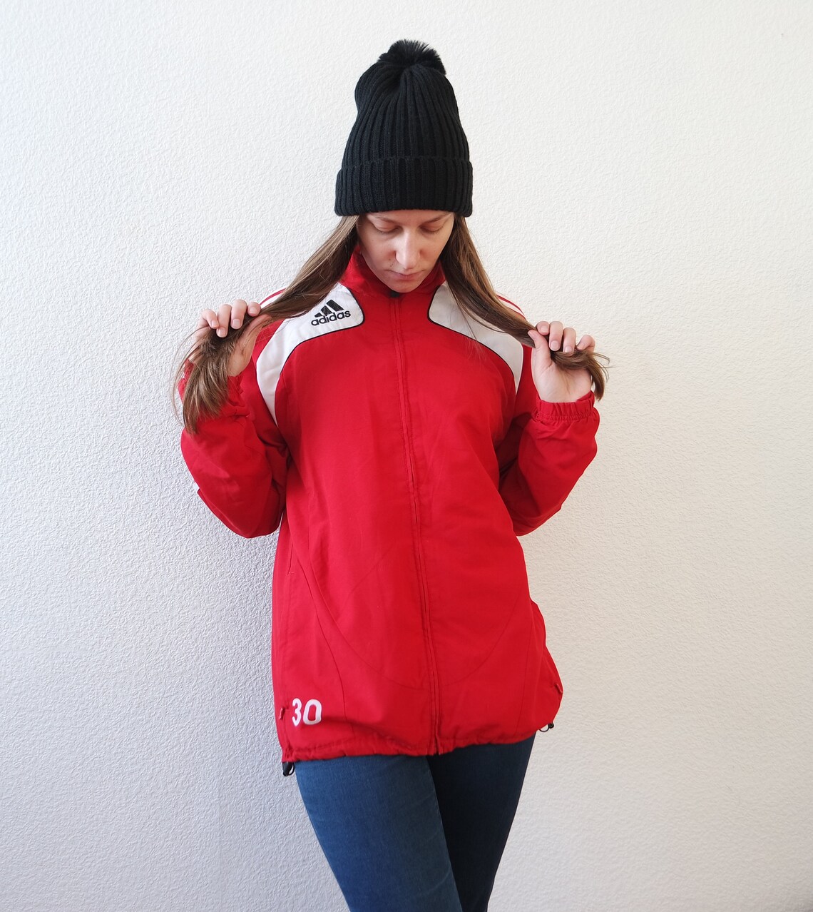 ADIDAS Jacket Red Vintage Adidas Red Sport Jacket Adidas - Etsy