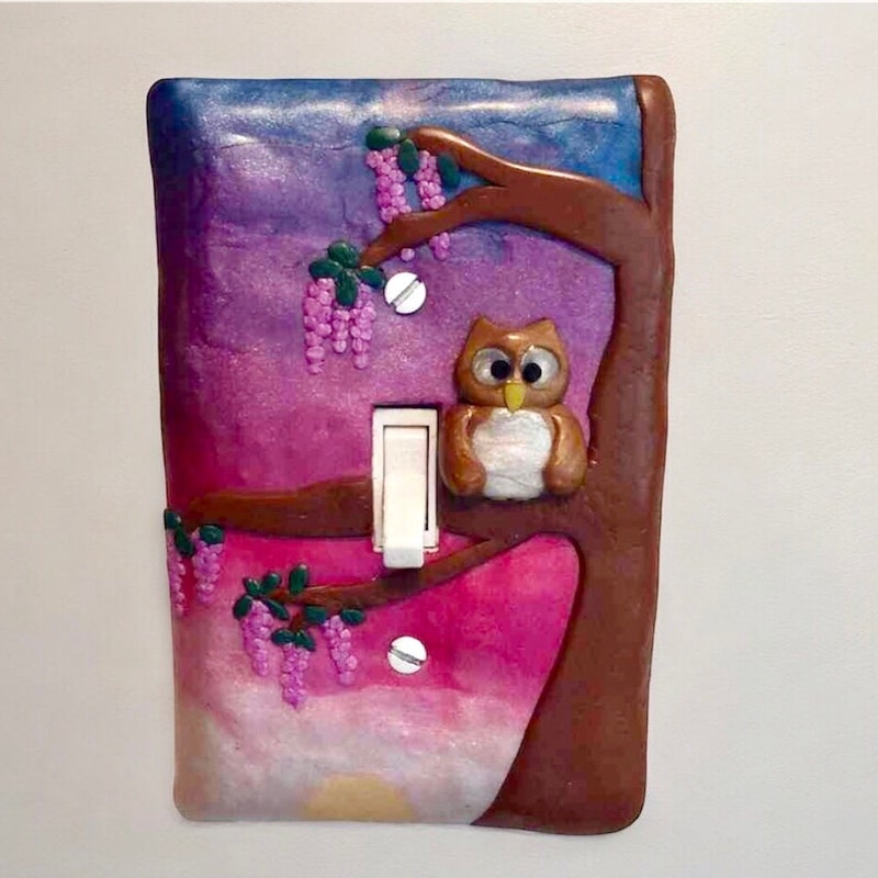 Owl Switch Plate - Etsy