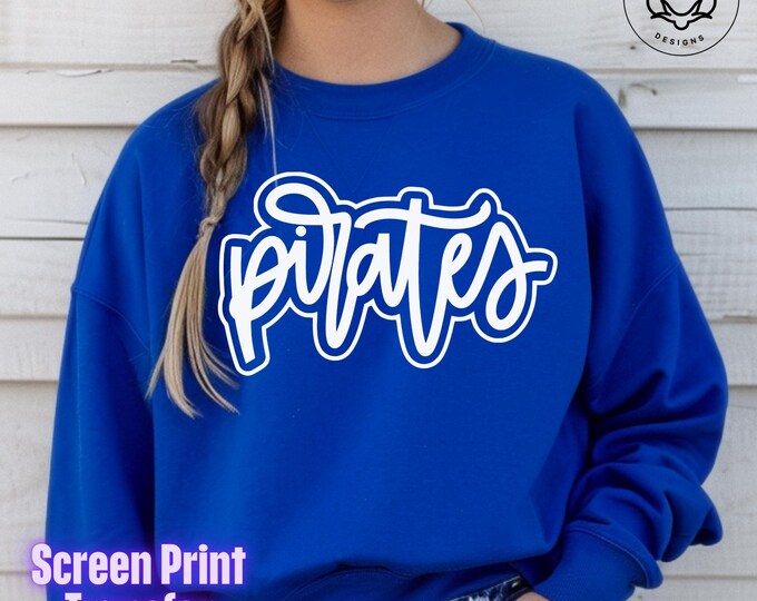 Pirates Screen Print Transfer | Ready to Press | Screen Print Transfer ...