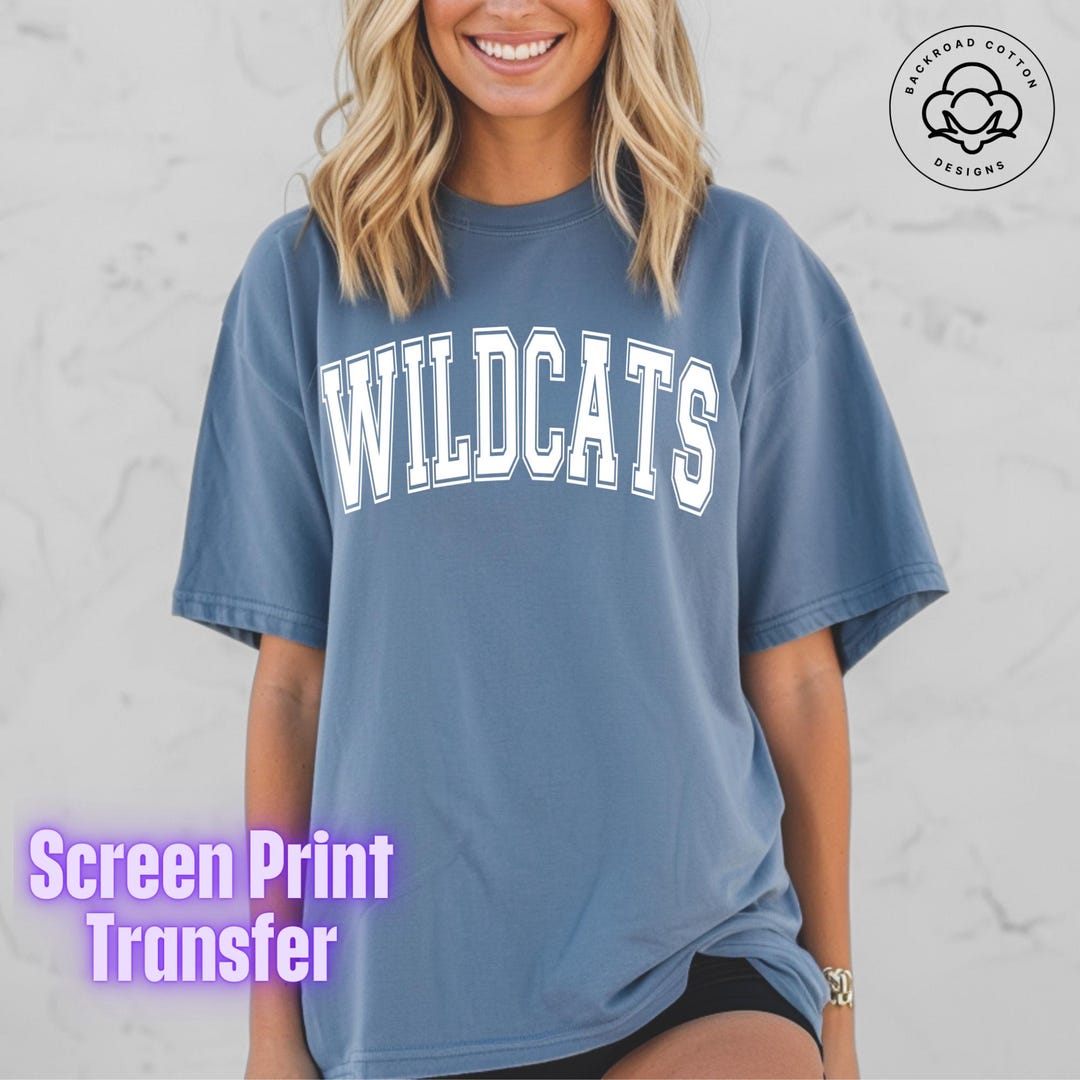 Wildcats Screen Print Transfer | Ready to Press Screen Print Transfer ...