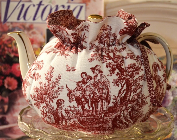 SMALL SIZED Tea Cozy is Drop in Snuggie Will Fit Your 24-30 Oz Teapot ...