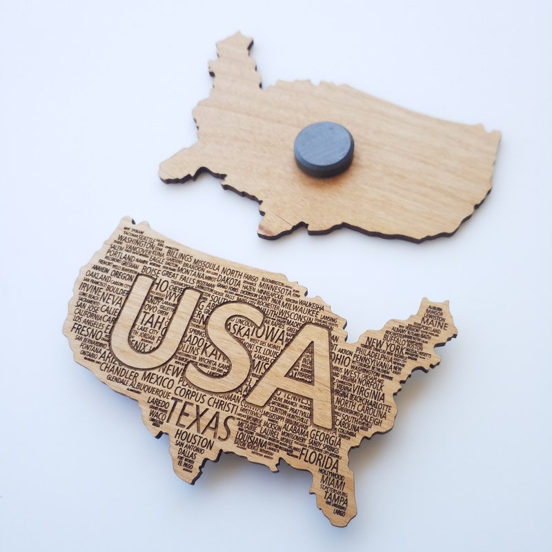 Us States Fridge Magnet - Etsy