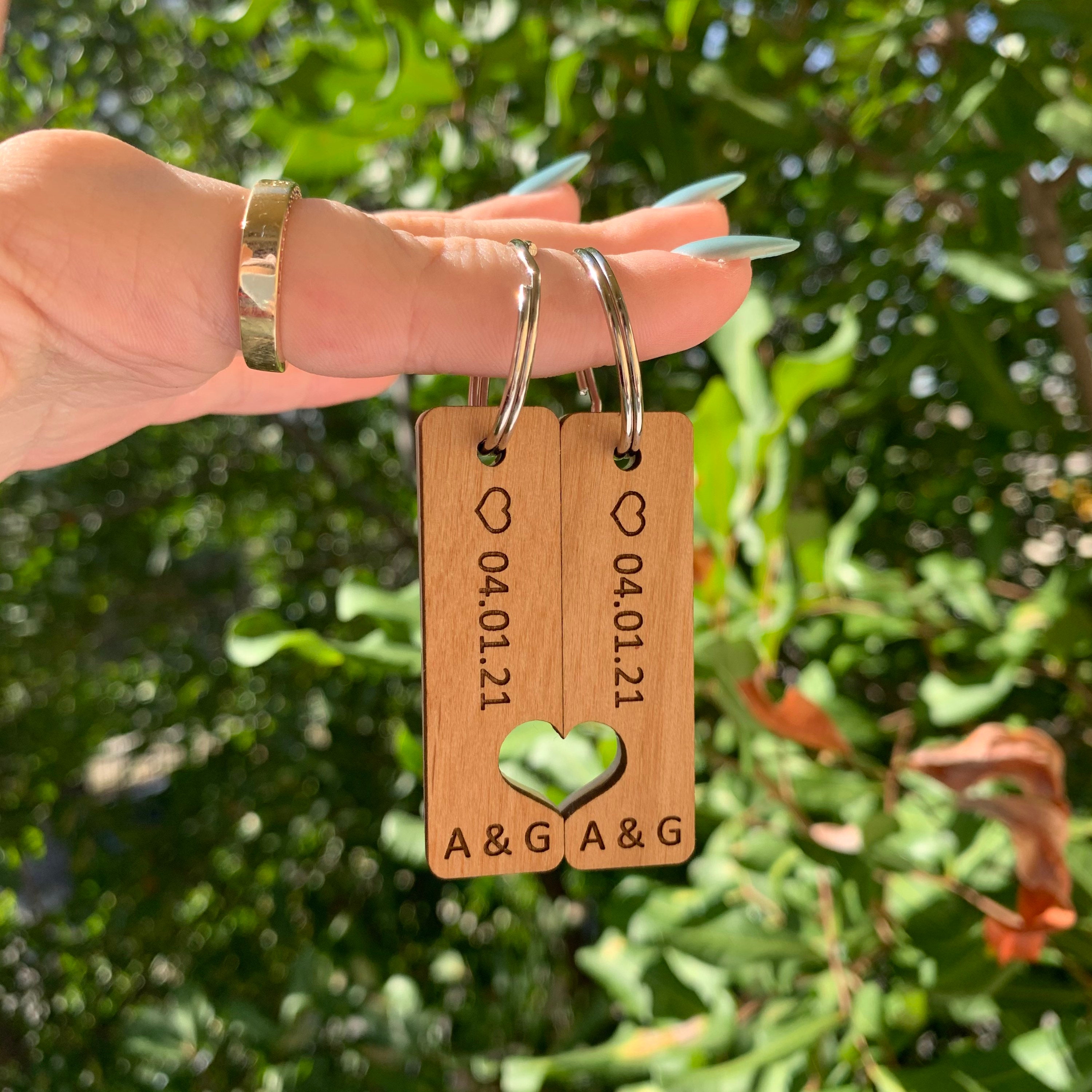 Couples Keychain Set - Etsy