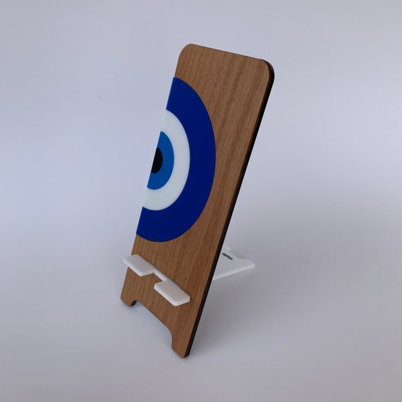 Evil Eye Wooden and Acrylic Phone Stand | Etsy