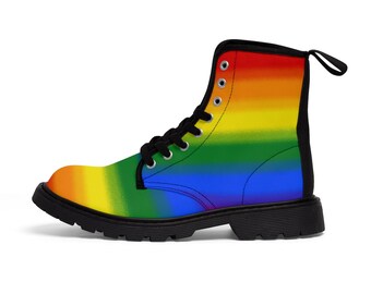 Gay pride boots | Etsy