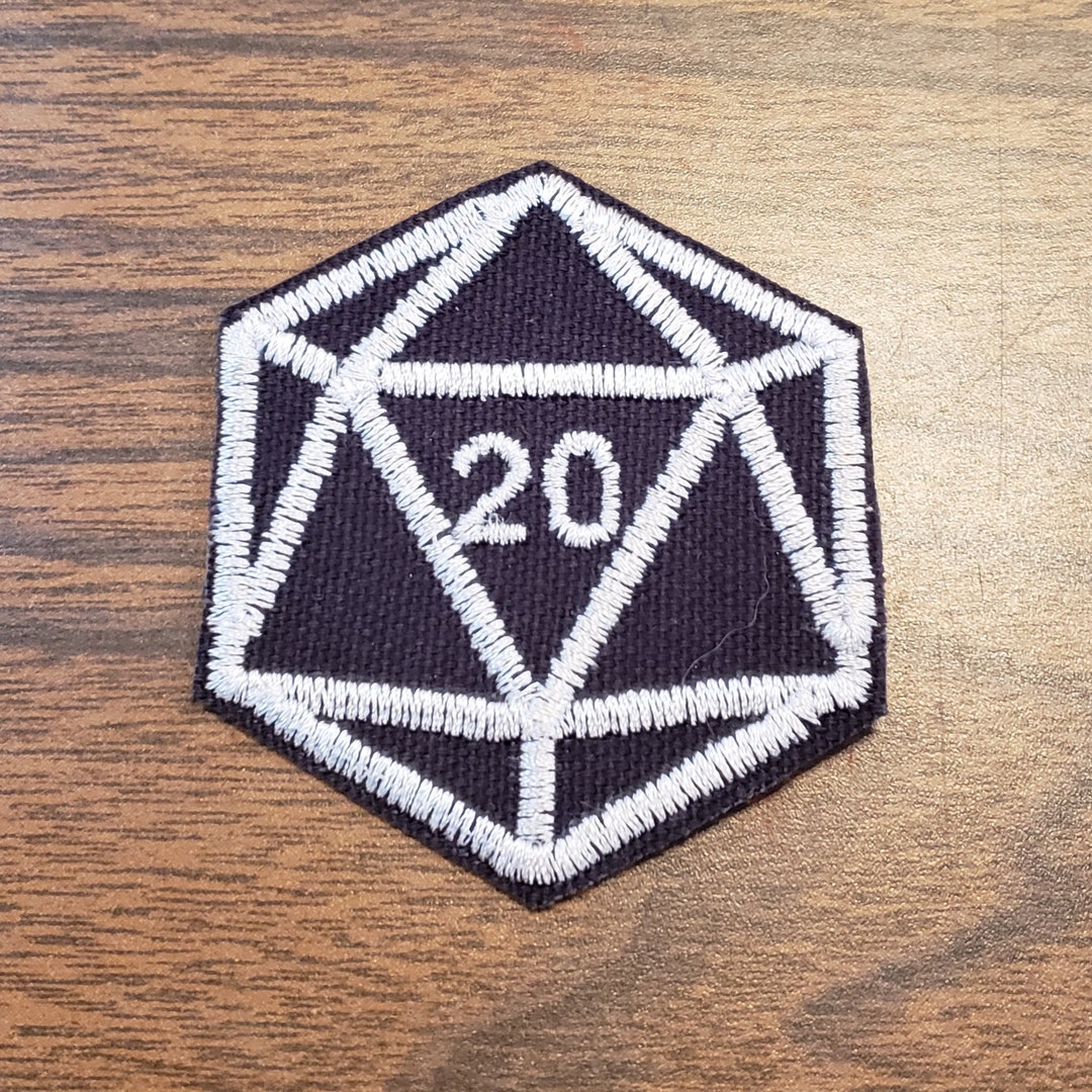 Dungeons and Dragons D20 Patch Dice Die Roleplaying Game - Etsy