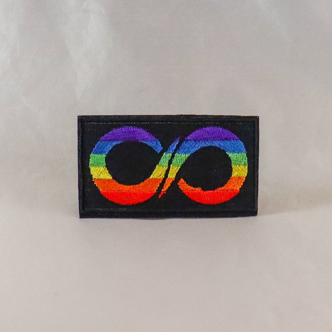 Pride Neurodiverse Infinity Symbol Patch Lgbtq Queer Pride Lgbt Ga Flag ...