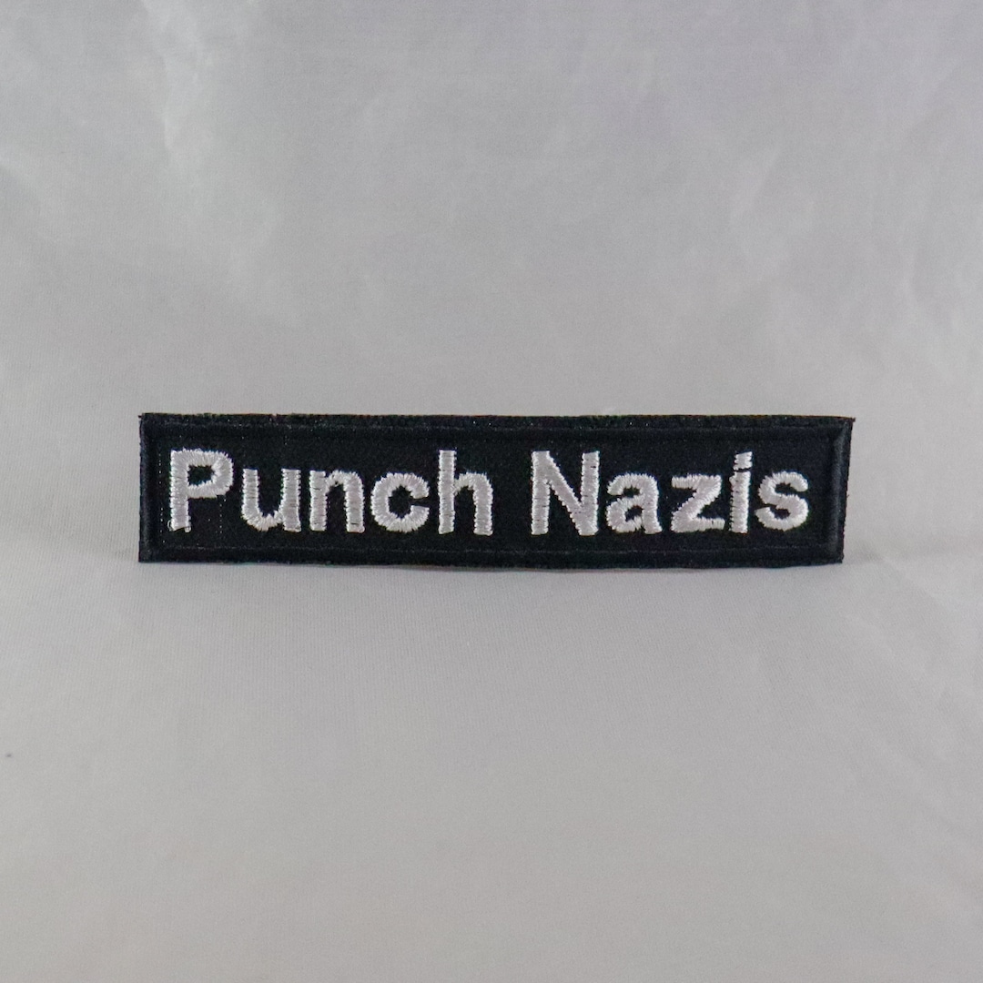 Punch Nazis Patch Antifa Anti-fascist - Etsy