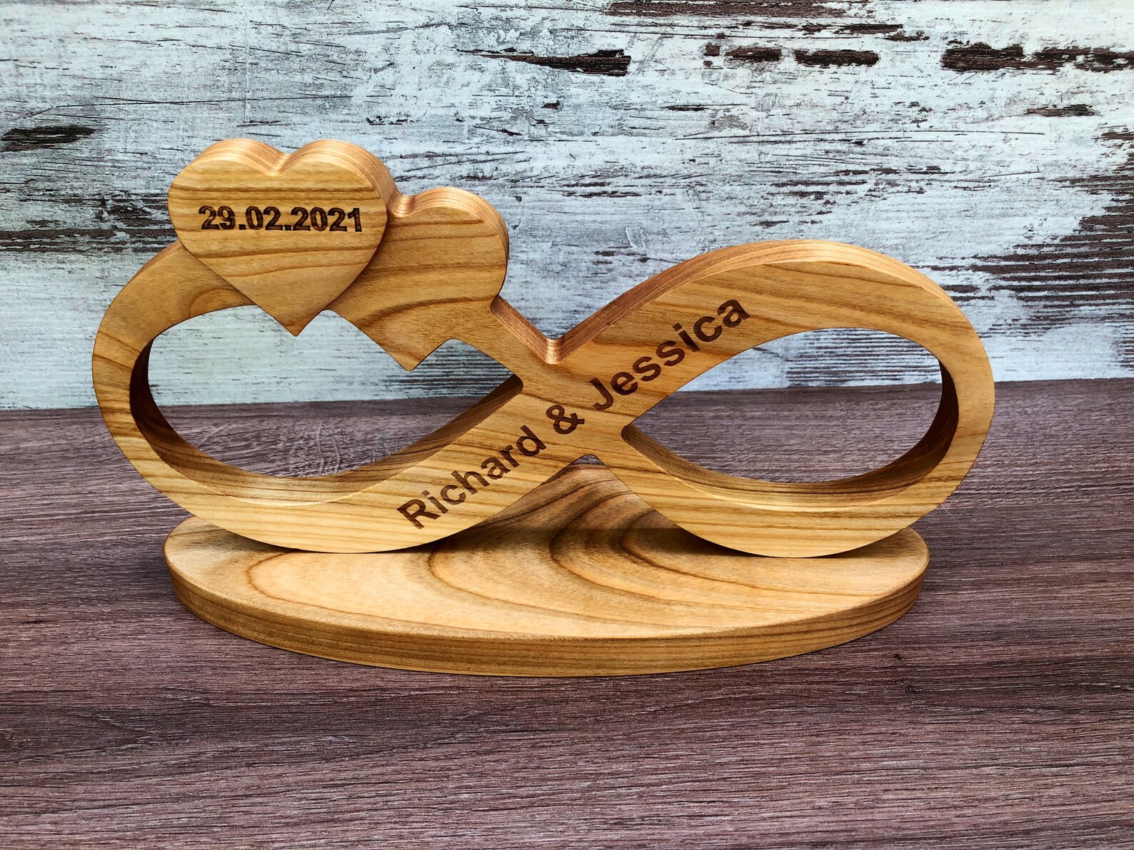 Personalized Wooden Infinity Sign Wooden Infinity Sign | Etsy