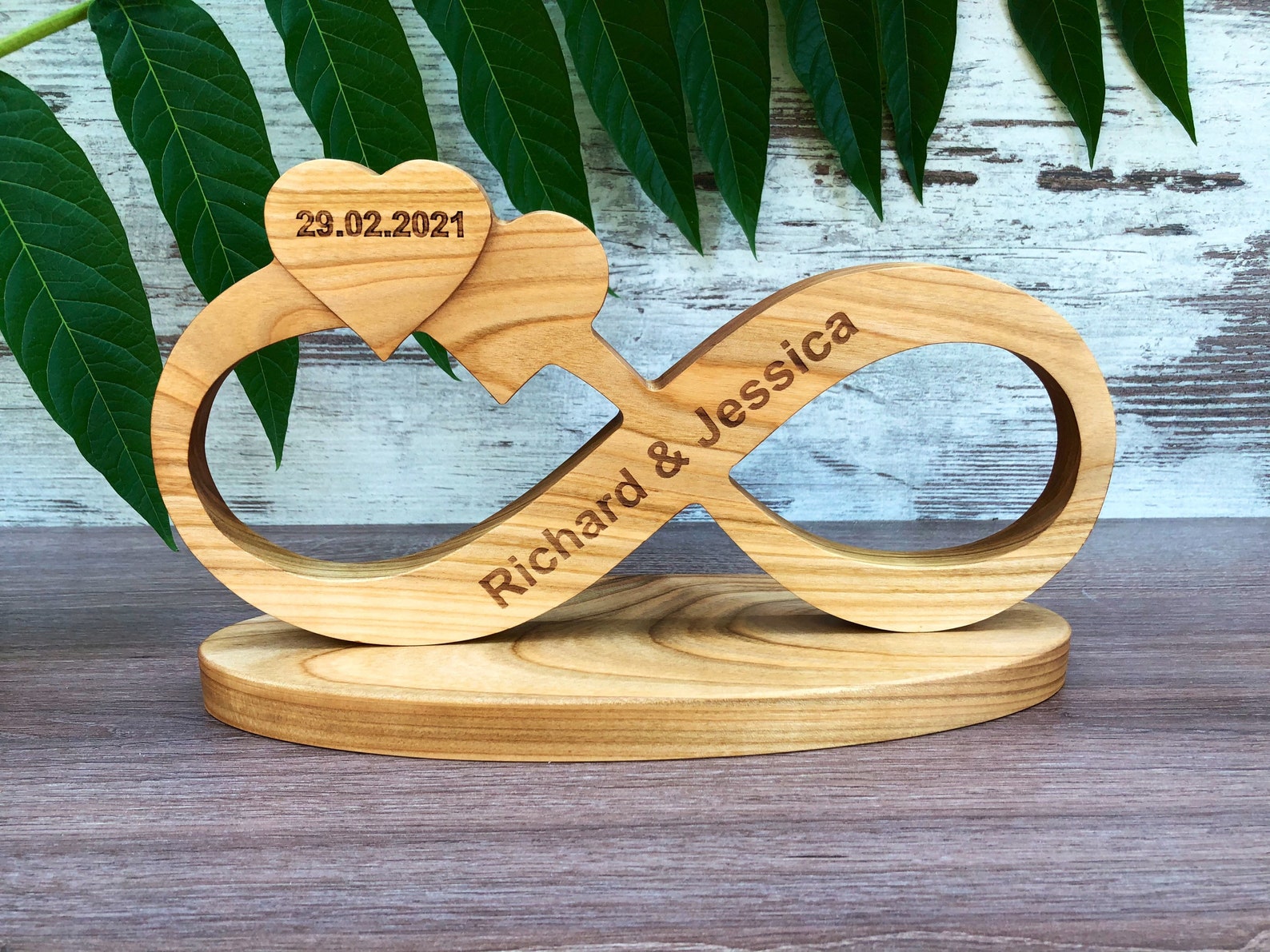 Personalized Wooden Infinity Sign Wooden Infinity Sign | Etsy