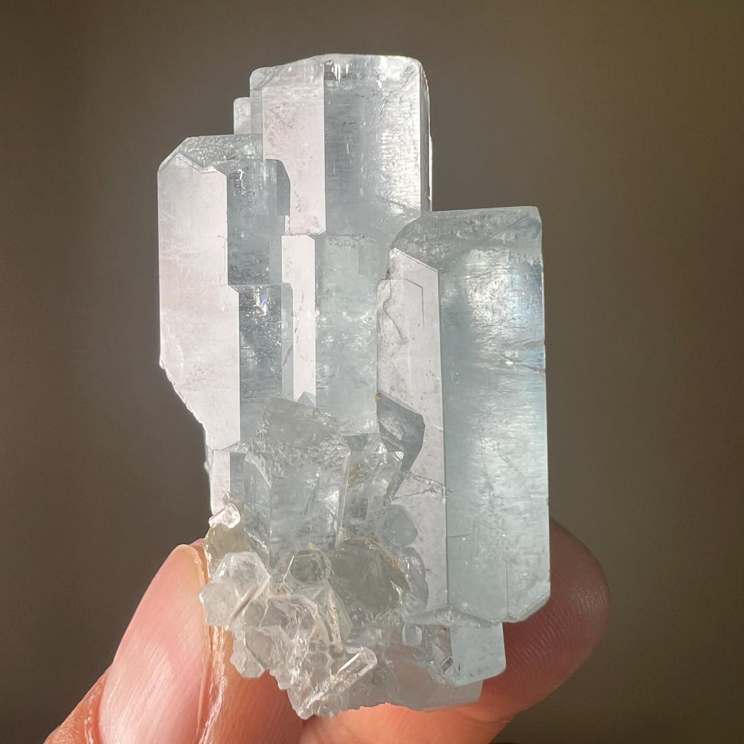 Aquamarine Crystal | Blue Beryl With Mica Mineral Specimen - Etsy