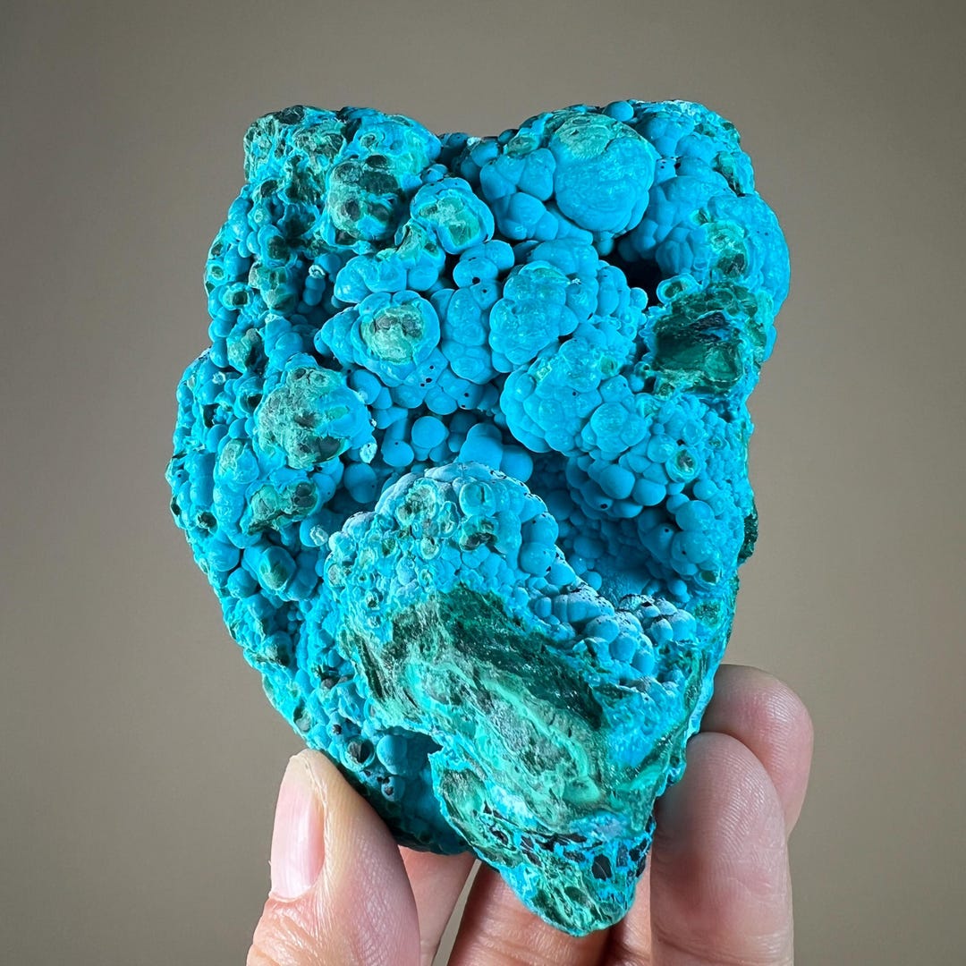 Chrysocolla Botryoidal Chrysocolla With Malachite Mineral Specimen - Etsy