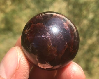 Star Garnet Sphere - Etsy
