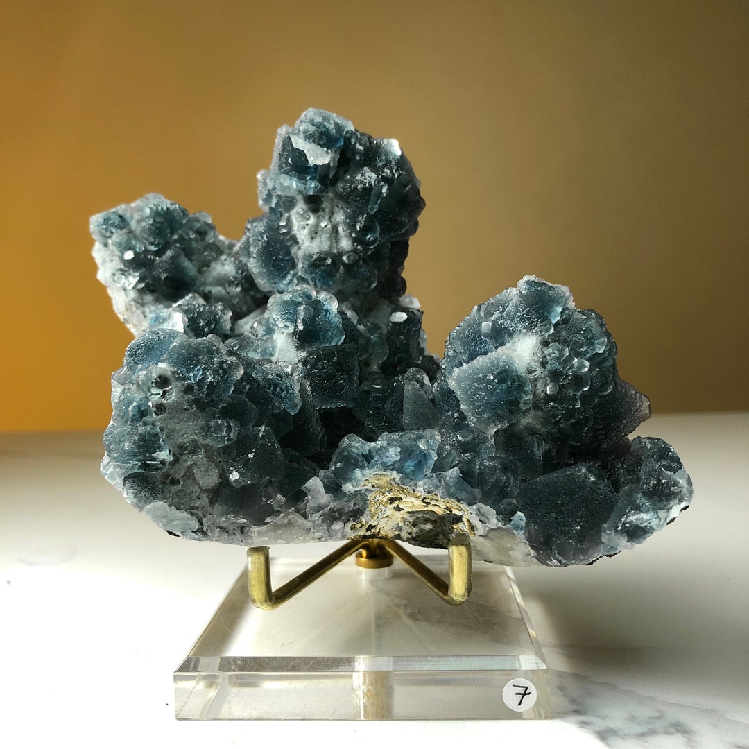 Blue Fluorite Cluster | Blueberry Fluorite Mineral Specimen ...
