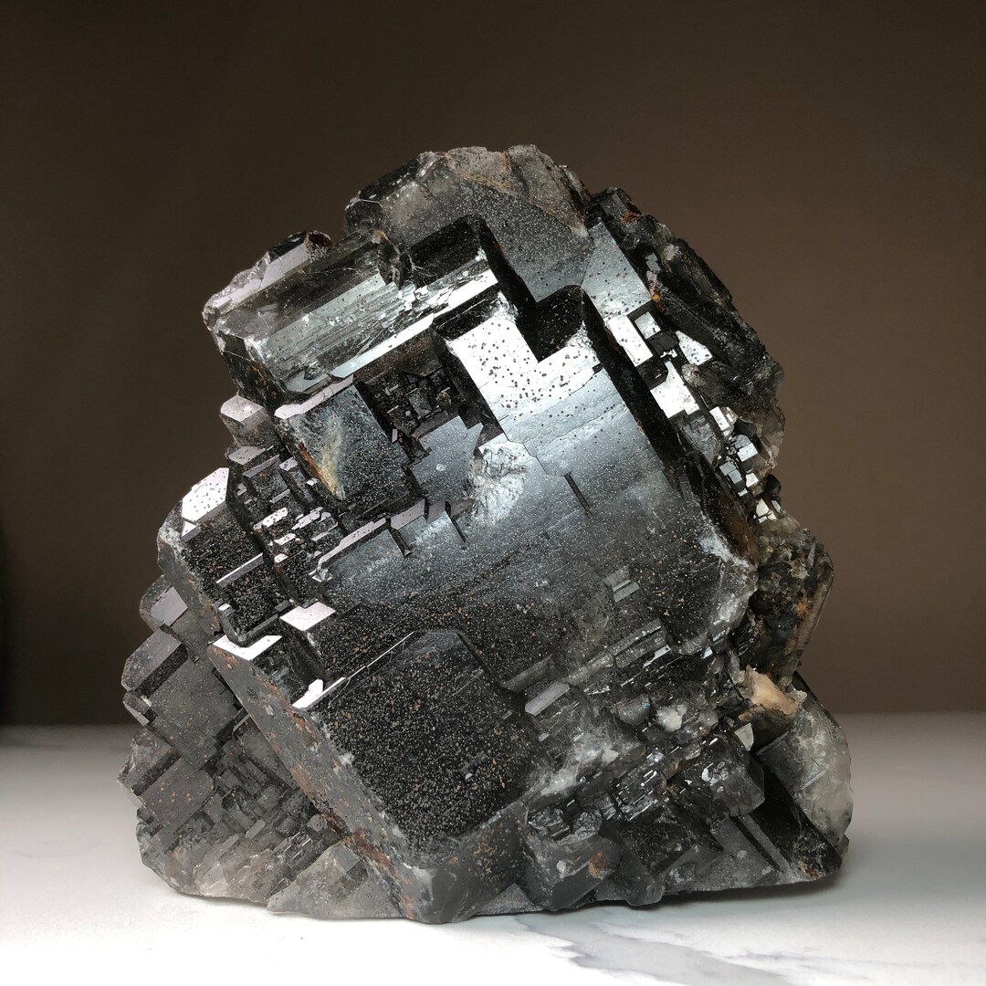 Barite Natural Tabular Black Baryte Cluster Barite With - Etsy