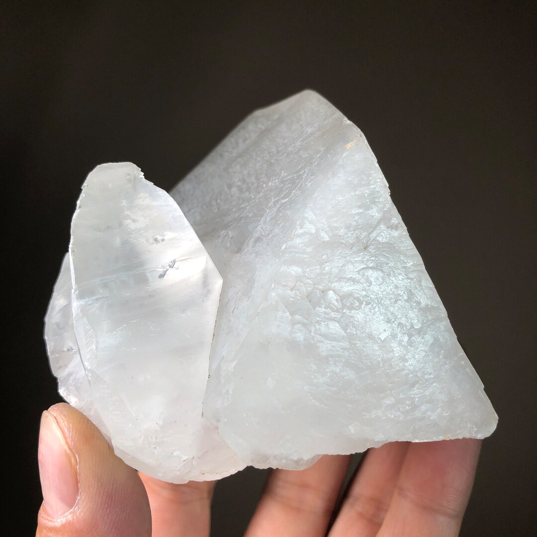 Clear Calcite Point Crystal Cluster | Mineral Specimen - Etsy