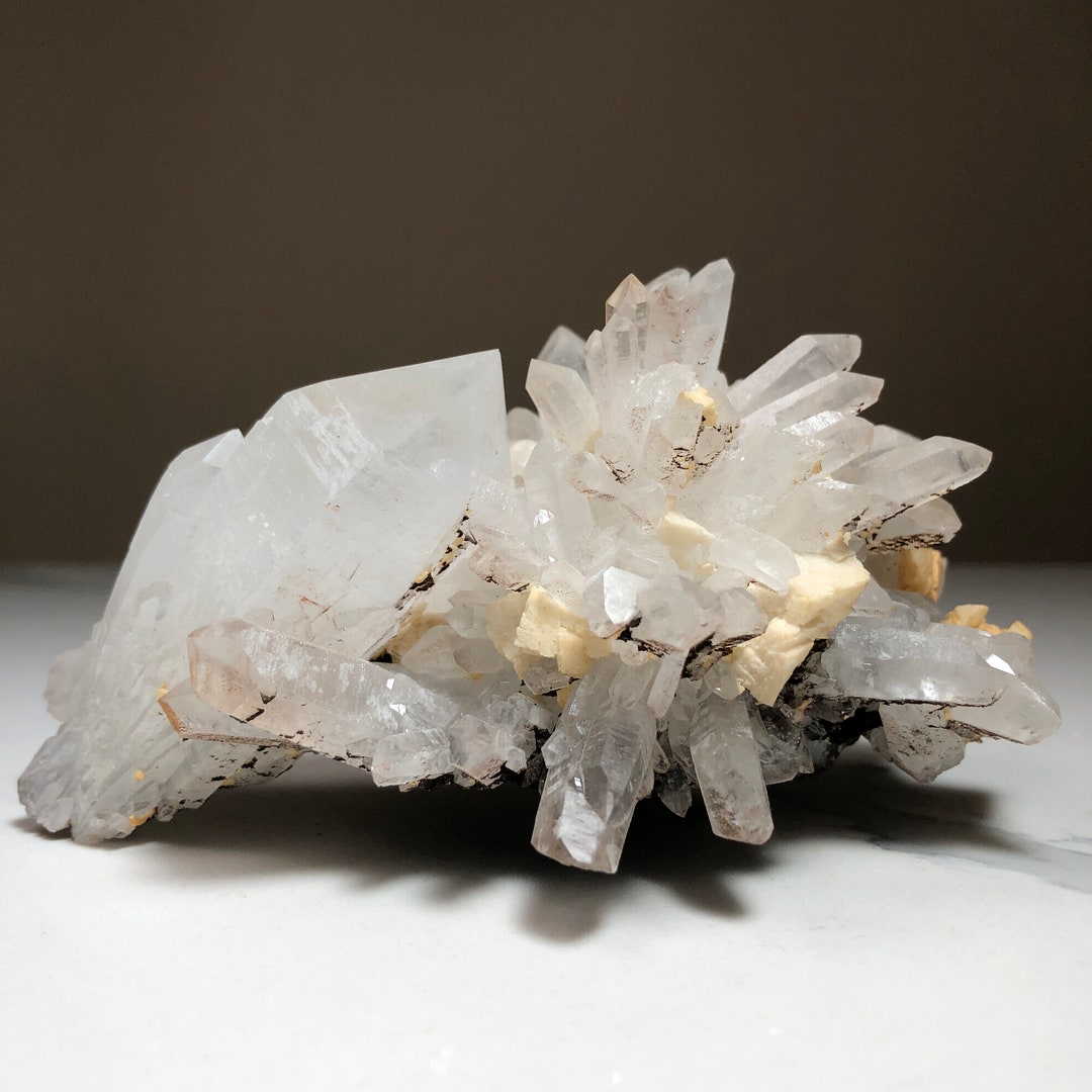 Pineapple Quartz Crystal Cluster With Dolomite - Shangbao, China - Etsy