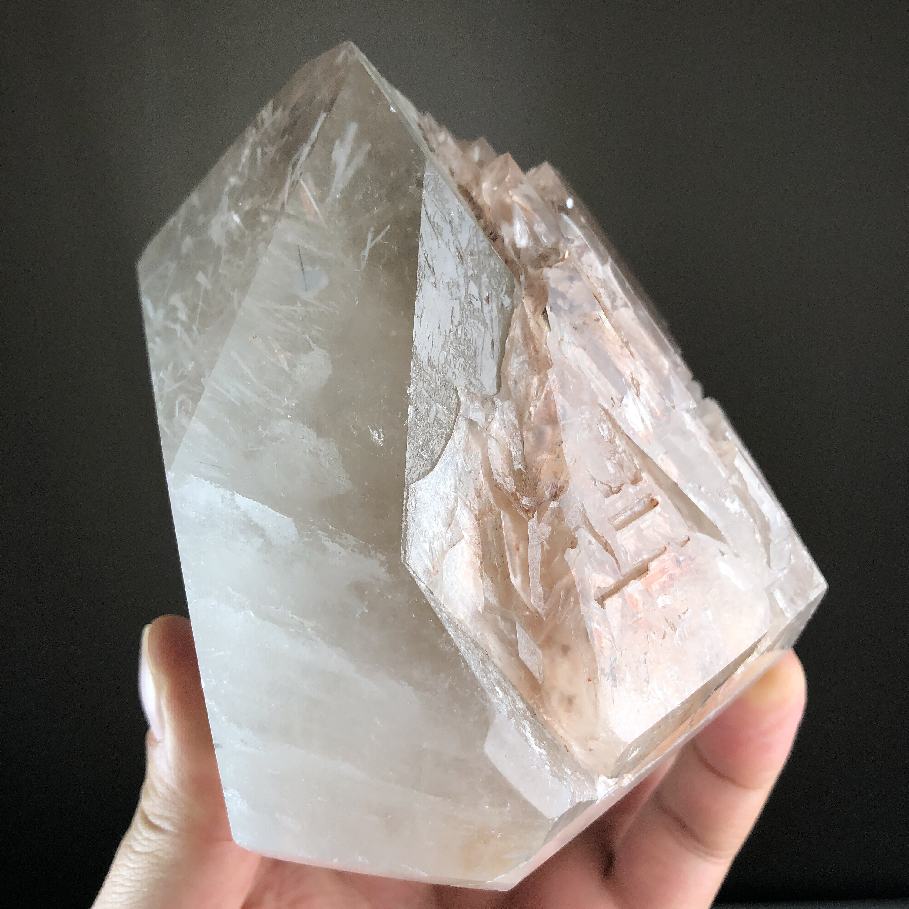 Skeletal Quartz Tower With Clay Inclusions Inclusion Quartz - Etsy