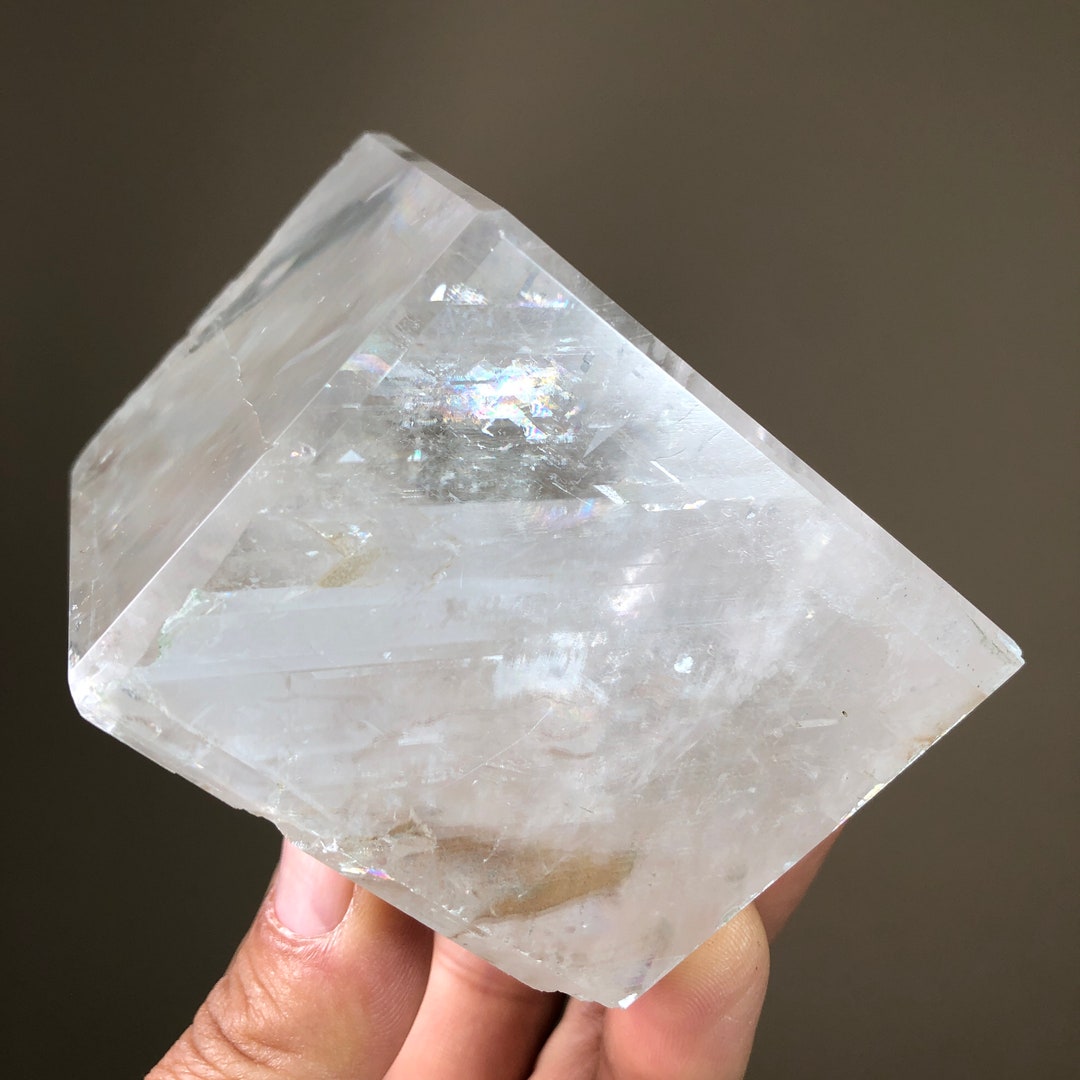 Optical Calcite Polished Clear Calcite Crystal - Etsy