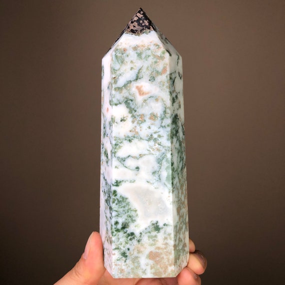 Tree Agate Tower Tree Agate Quartz Tower Tree Agate Point - Etsy