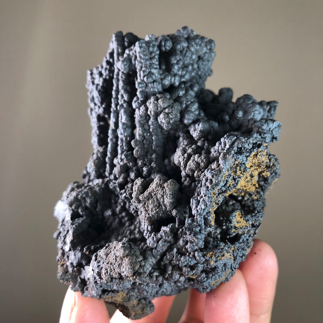 Goethite | Natural Black Goethite Mineral Specimen From Morocco - Etsy