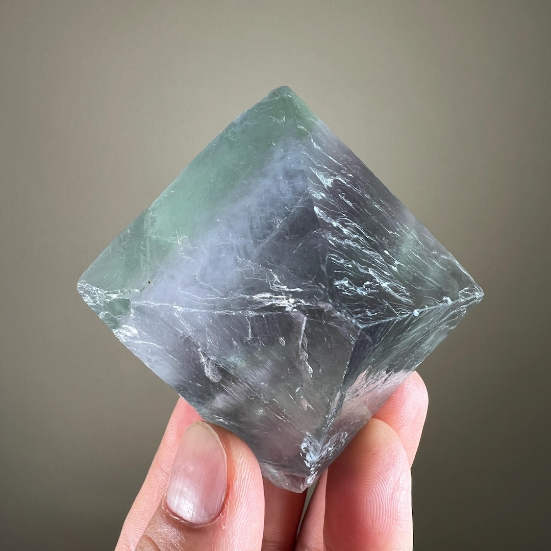 Fluorite Octahedron | Purple and Green Fluorite Crystal | Mineral ...